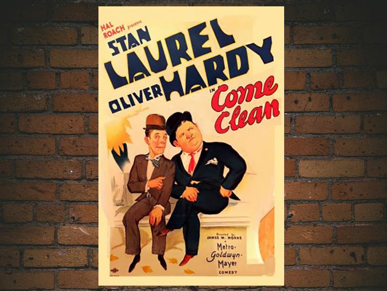 -Laurel and Hardy: Come Clean (1931)-The Original Movie ...