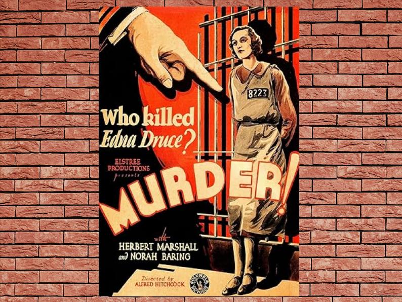 -Murder! (1930)-The Original Movie - ClassicsOnPoint.com