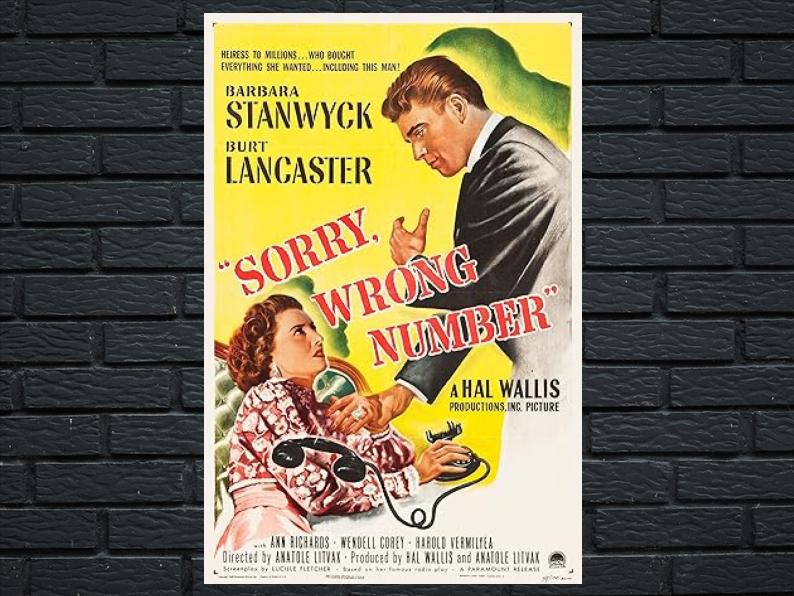 -Sorry, Wrong Number (1948)-The Original Movie - ClassicsOnPoint.com